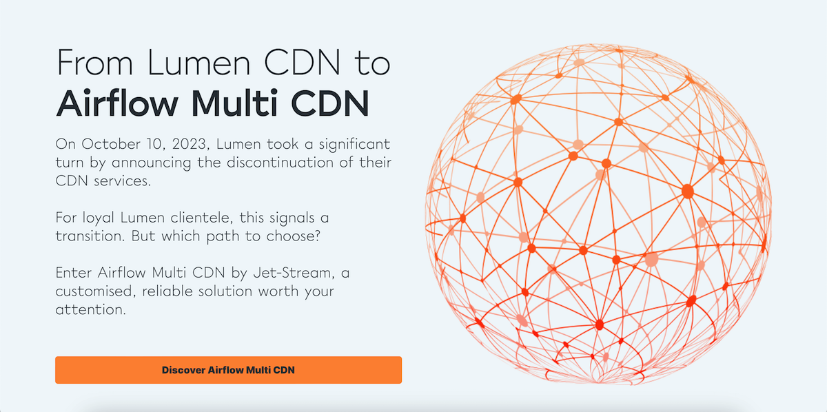 Lumen CDN alternative - Jet-Stream